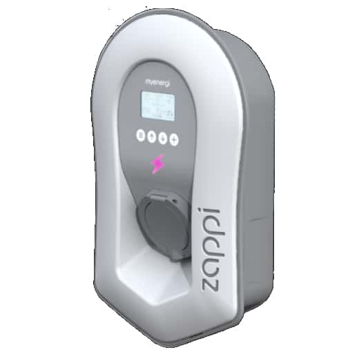 Zappi slimme laadpaal 3 fase, type 2 voor elektrische auto | Stralendgroen