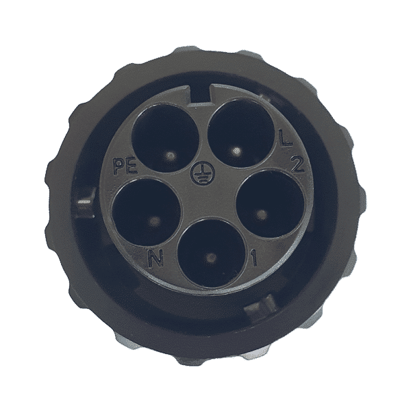 Growatt AC connector 3 fase zwart MOD - Stralendgroen
