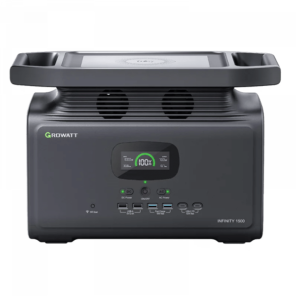Growatt Infinity 1500 Portable Power Station - Stralendgroen