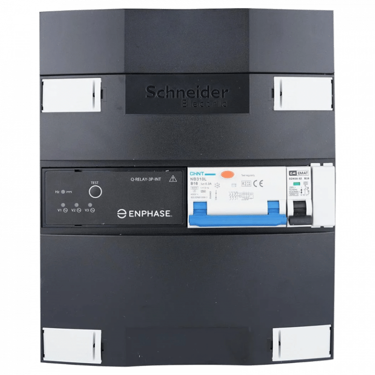 Voorbedrade groepenkast met Enphase Q-relais 3fase - Stralendgroen