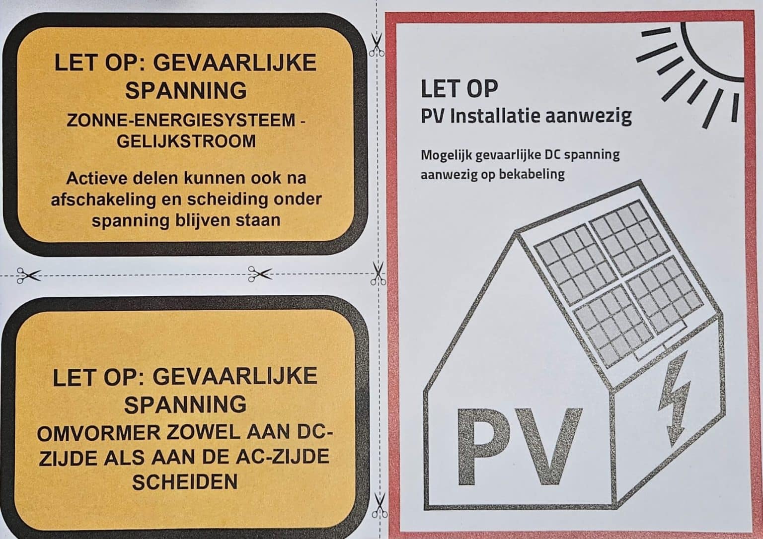 PV stickerset - Stralendgroen